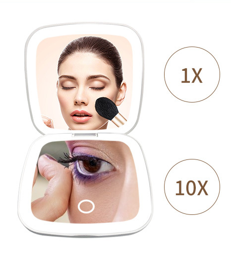 CPM100 Portable compact lighted makeup mirror - JoJoMirror